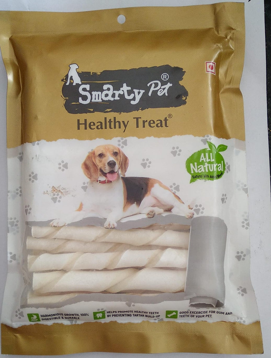 Smarty pet Healthy treat - Twisted sticks (300g/Size 12.7cm) for Dogs ...