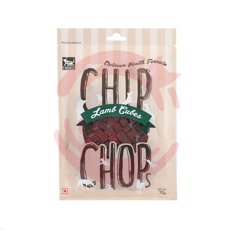 Chip Chops Dog Treats - Lamb Cubes - 70 g – Sukadev Animal Care