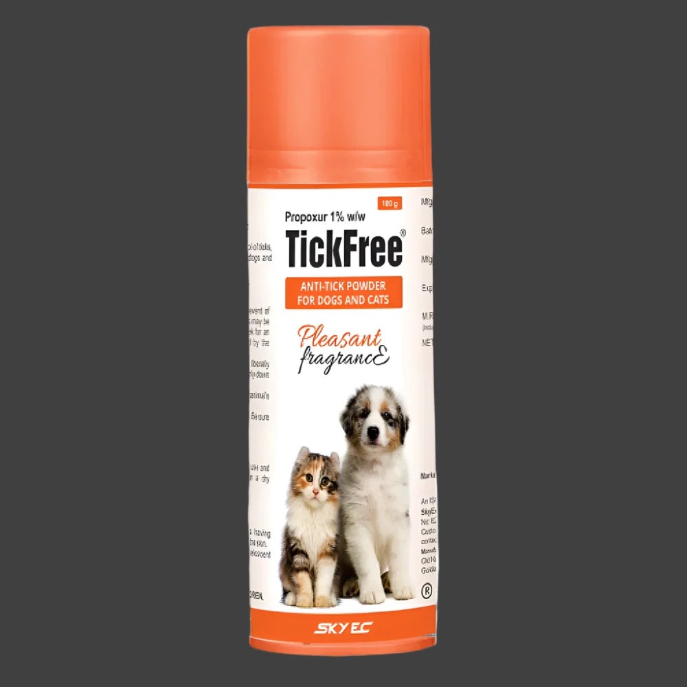 Sky EC Tickfree (Propuxur) Powder 100g - Anti Tick & Flea powder for d ...