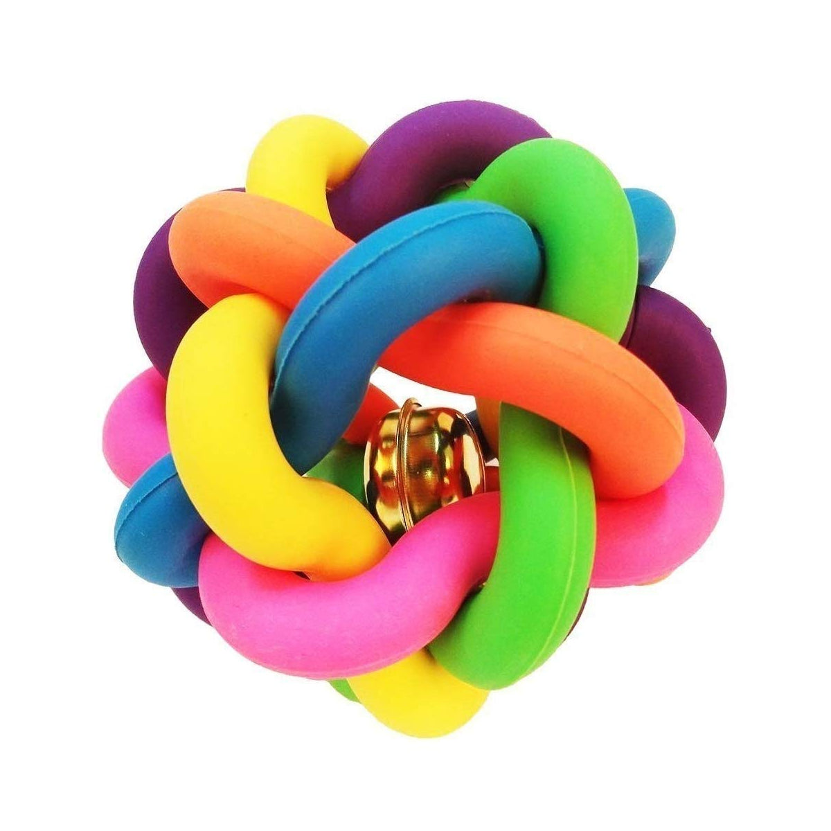 Multicolour Noodle Ball - Toy for Dogs and Cats | Sukadev Animal Care