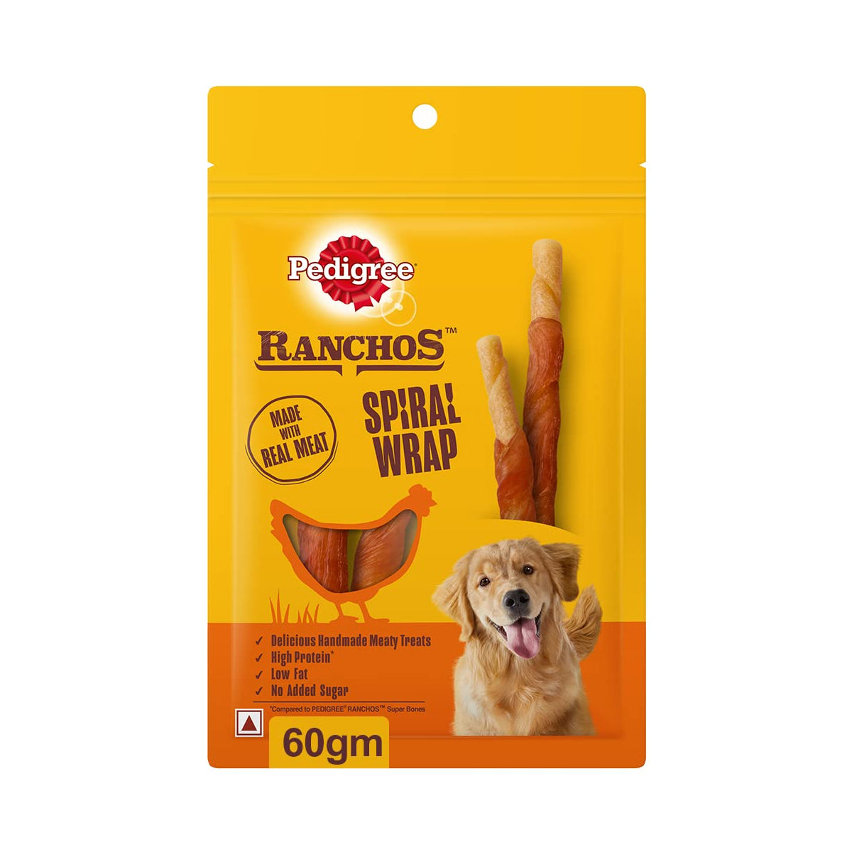 Pedigree Ranchos Spiralwrap 60 Gm – Sukadev Animal Care